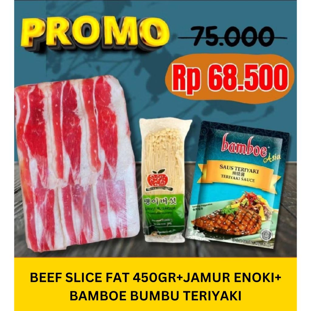 Jual PAKET SPECIAL BARBEQUE- DAGING SAPI IMPORT BEEF SLICE FAT 250gr ...