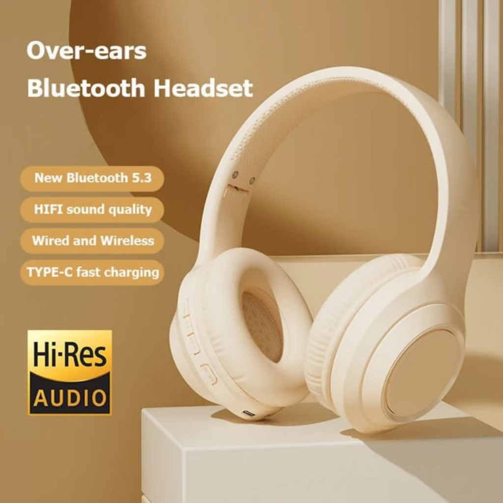 Jual M6 Wireless Headphone Bluetooth 5.3 Headset Head Mounted Noise ...