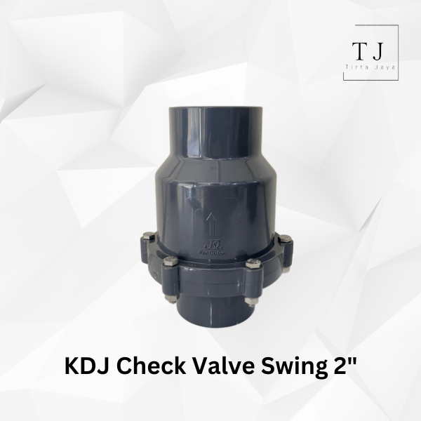 Jual Check Valve 2” PVC KDJ TAIWAN Swing Klep Tabok Tuslah | Shopee Indonesia