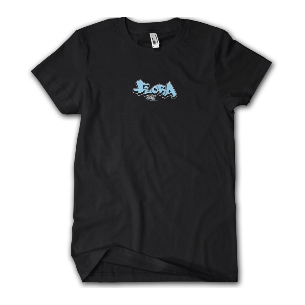 Jual KAOS JKT48 NAMA V4 FLORA FLORA SHAFIQ KAOS POLOS HITAM COTTON ...