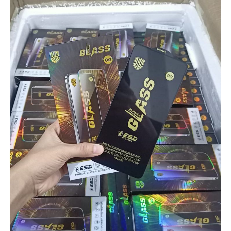 Jual ( GROSIR /KOTAK isi 10pcs ) TG STATIC OG ESD Tempered Glass Anti Gores Xiaomi Redmi A1+ A2 ...