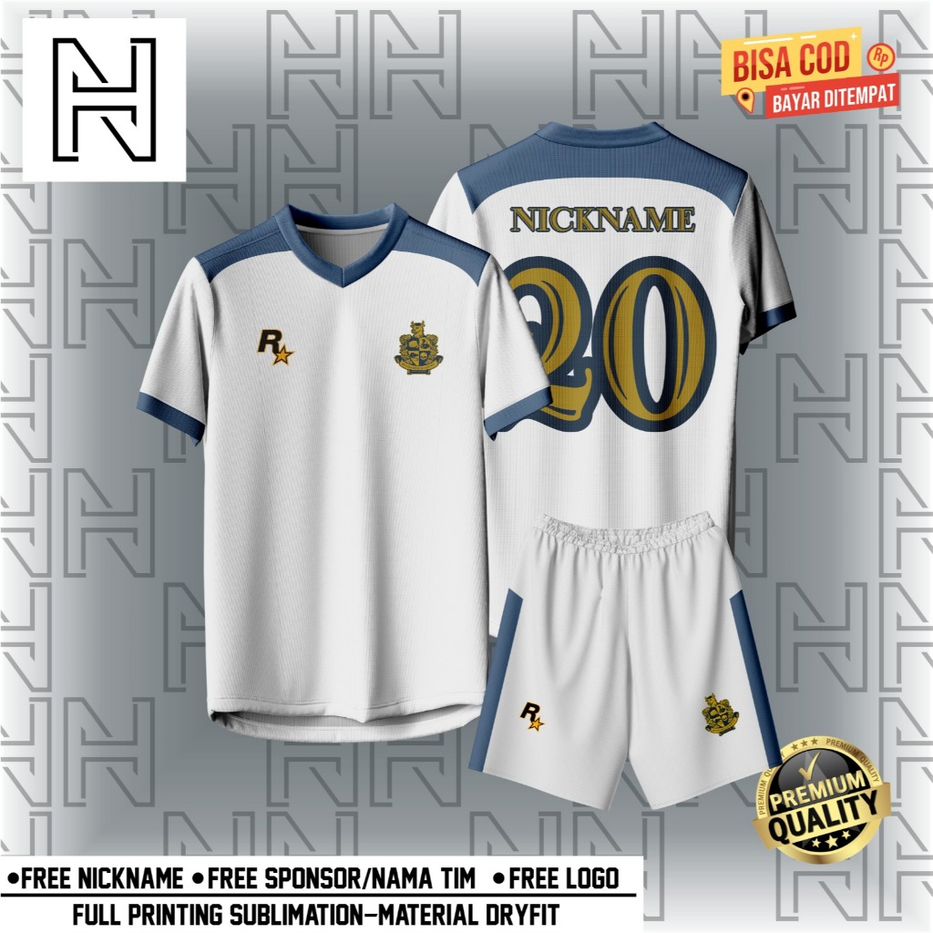 Jual Jersey Game Bully Putih FullPrinting Kualiatas Premium | Shopee ...