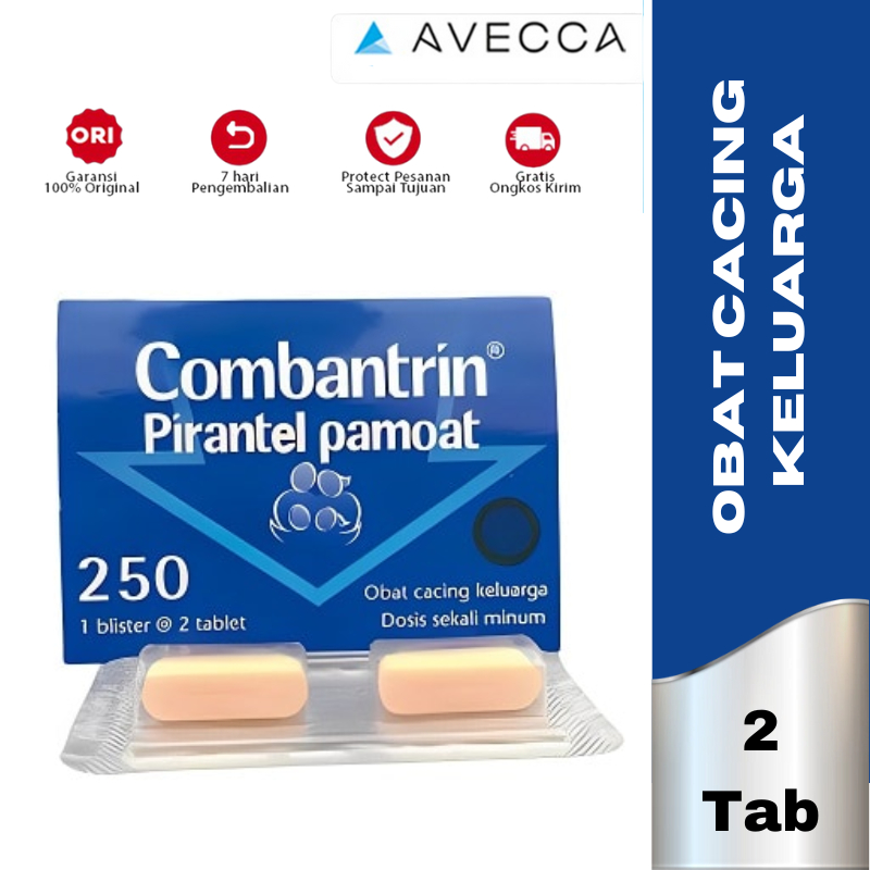 Jual Combantrin Tablet 250 mg / Obat Cacing | Shopee Indonesia