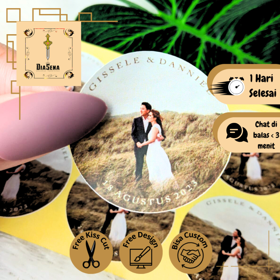 Jual Sticker Wedding Stiker Nikah Label Segel Souvenir Pernikahan ...