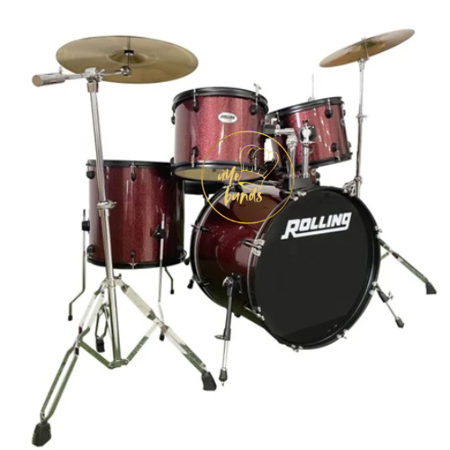Jual Paket Lengkap Dram Drum Set Rolling JB 1026 Alat Musik Band ...