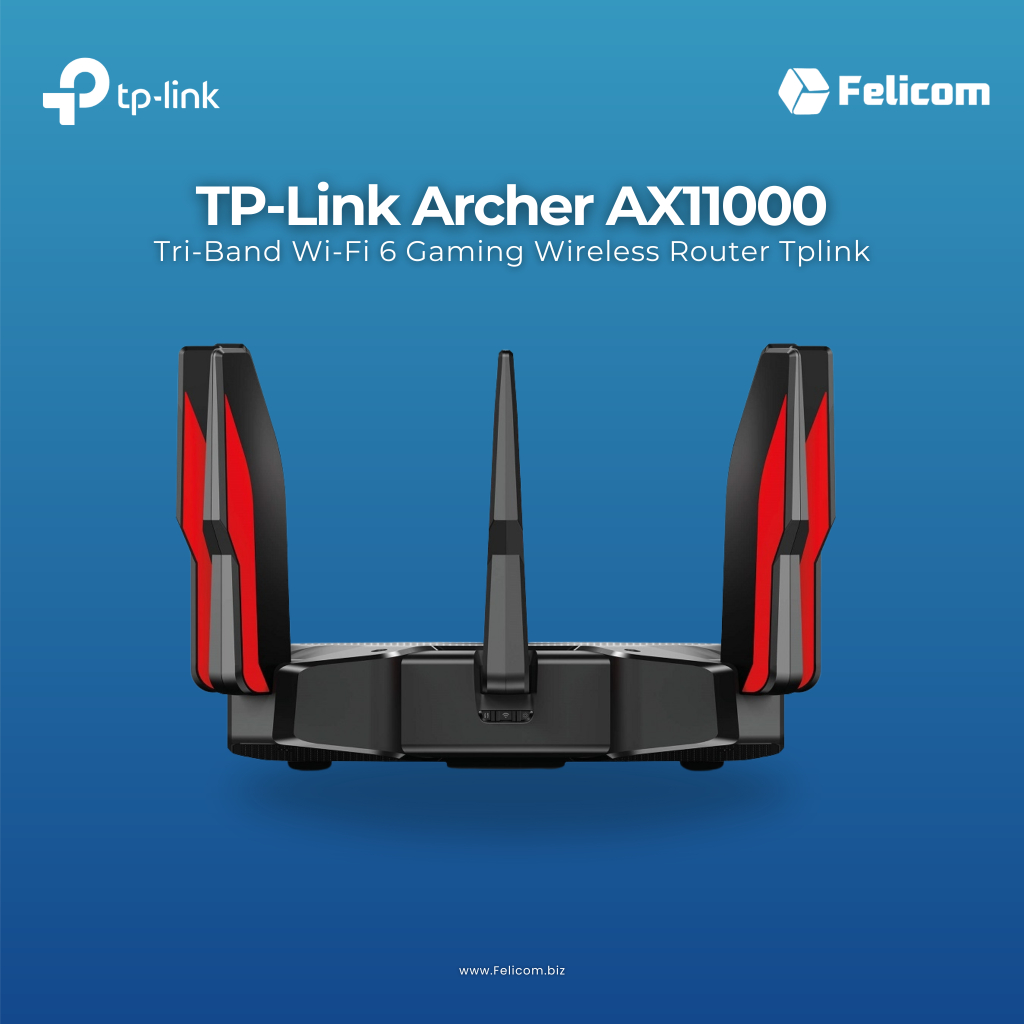 Jual TP-Link Archer AX11000 Tri-Band Wi-Fi 6 Gaming Wireless Router ...