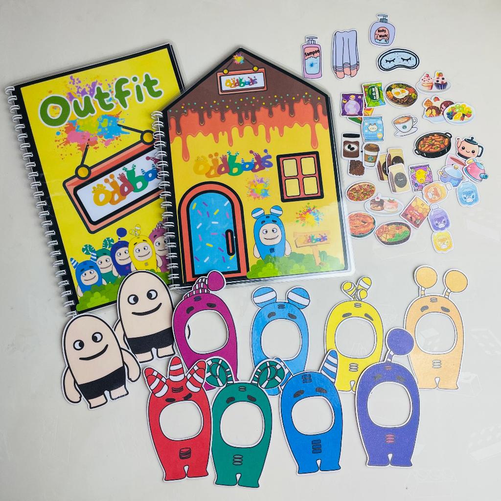 Jual Paper Dolls Oddbods Mainan Edukasi Bongkar Pasang | Shopee Indonesia