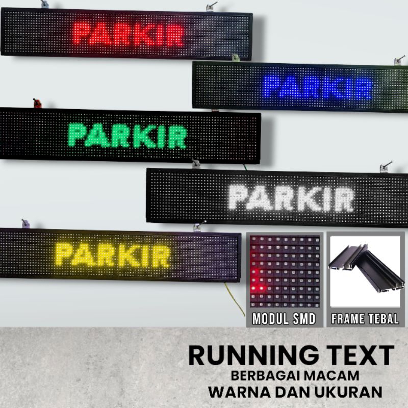 Jual LED RUNNING TEXT BERBAGAI MACAM UKURAN | Shopee Indonesia