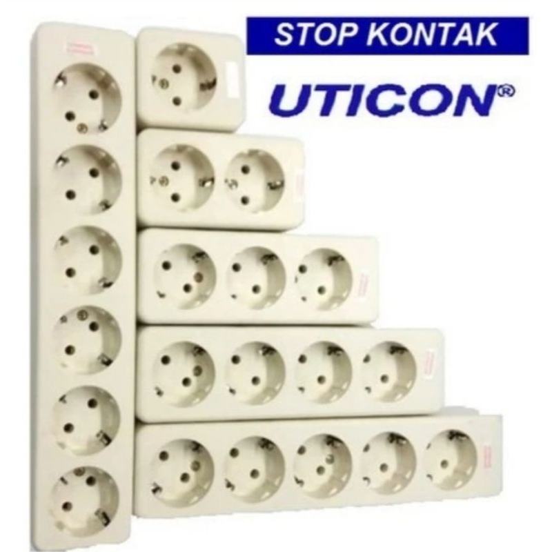 Jual Stop Kontak Uticon 1 Lubang - 6 Lubang | Shopee Indonesia