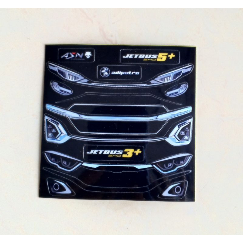Jual stiker 3 in 1 lampu miniatur bus jb5, jb3 dan jb2 | Shopee Indonesia