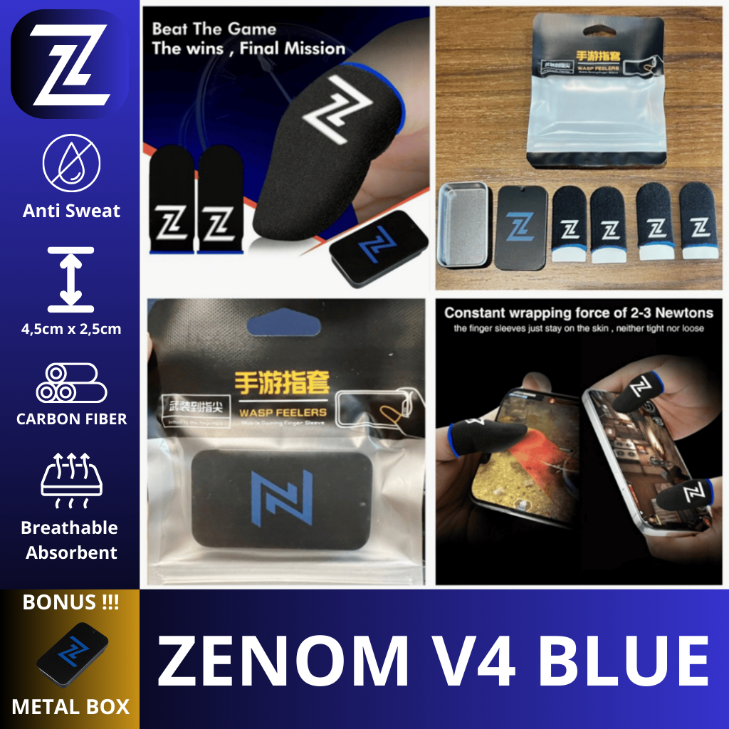Jual Sarung Jempol Gaming ZENOM V4 Carbon Fiber Original Anti Keringat ...