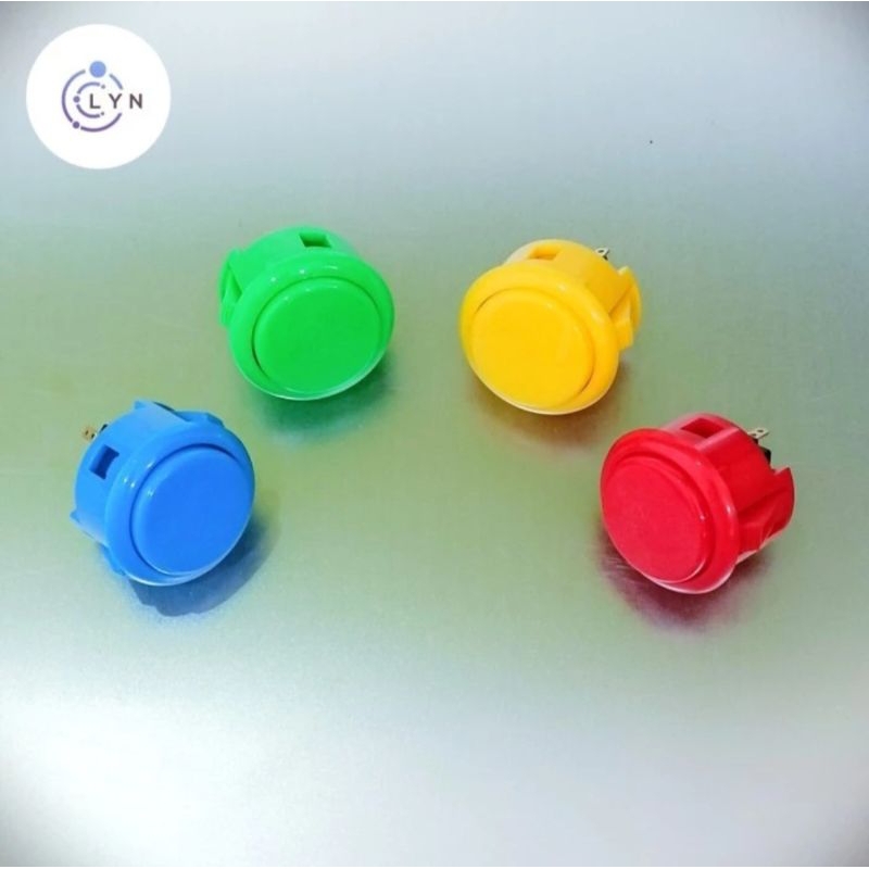 Jual Tombol Arcade Push Button DingDong Push ON OBSF-30 SANWA DENSHI ...