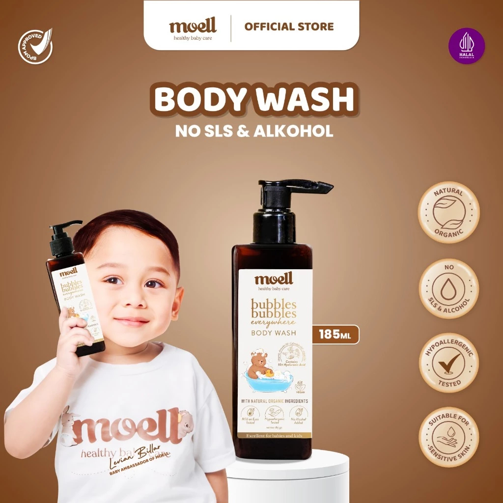 Jual MOELL Body Wash / Sabun Bayi Moell / Sabun Anak Moell / Sabun ...