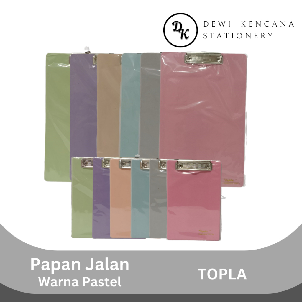 Jual Papan Jalan Papan Ujian Topla Folio (F4) dan A5 Warna Pastel ...