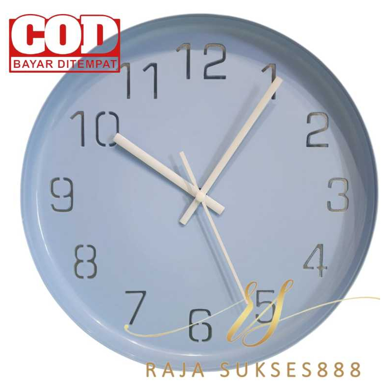 Jual Jam Dinding Mesin BAGUS MODEL ANGKA BOLONG With Quartz Movement ...