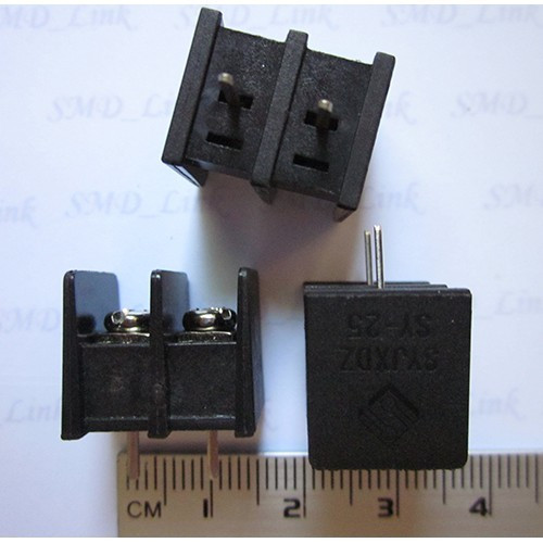 Jual Terminal Block Hitam 2P PCB 2 P KF25 2 Pin KF 25 baut Berkualitas ...