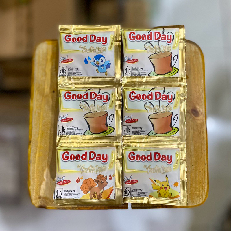 Jual KOPI GOOD DAY VANILLA LATTE SACHET 20Gr (RENCENG) | Shopee Indonesia