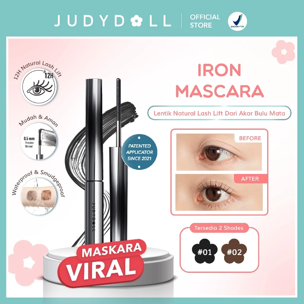 Jual [JUDYDOLL] Iron Mascara 2GR Best Seller (Eye Lashes Steel Maskara ...