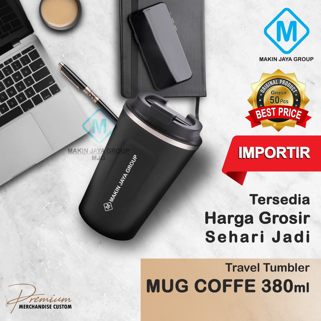 Jual Custom Grafir Laser Mug Coffee 380ml Tahan Panas Dingin Mug Stainlee Anti Tumpah - MJG8036 ...