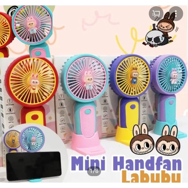 Jual Kipas Angin Mini Fun Karakter Labubu Portable USB | Shopee Indonesia