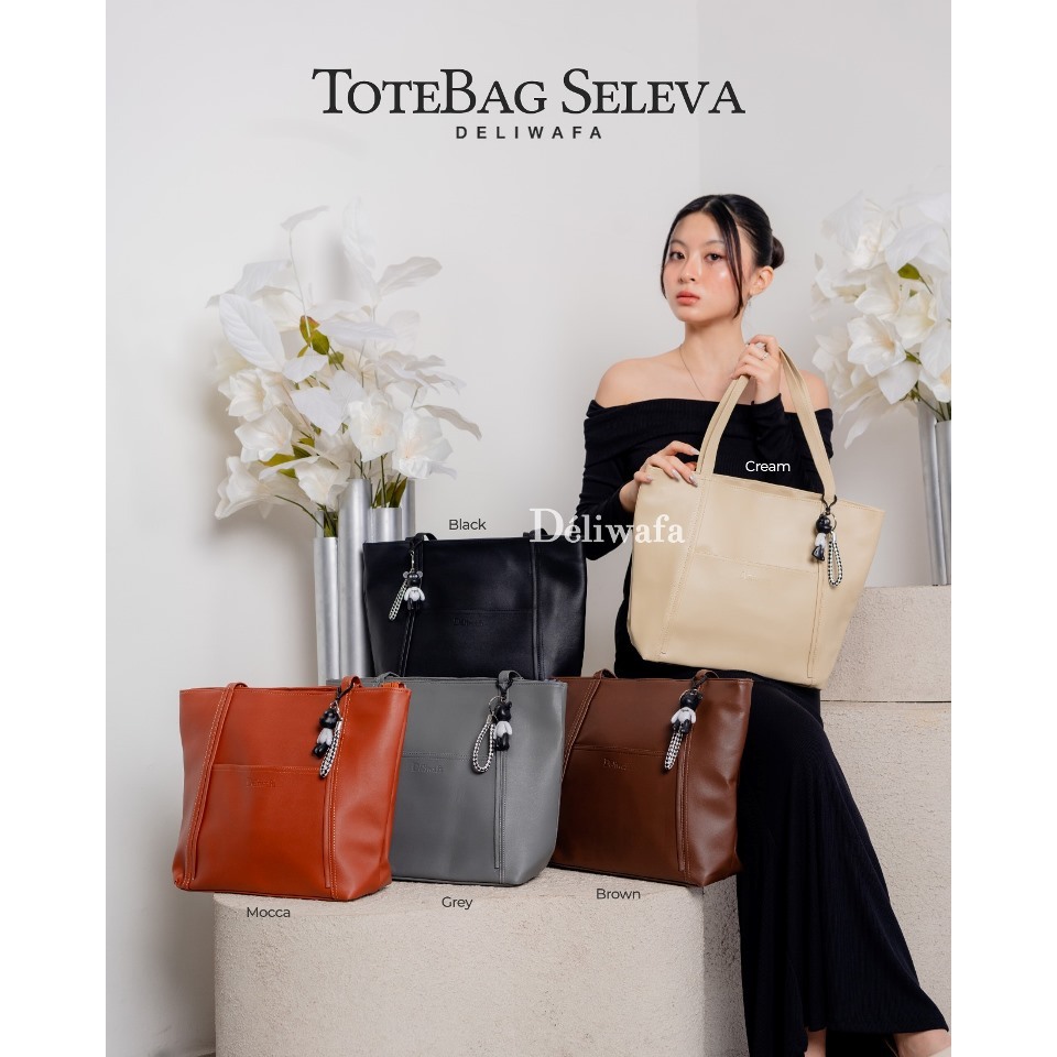 Jual Deliwafa - [Tas Wanita] Seleva Tas Tote Bag | Shopee Indonesia