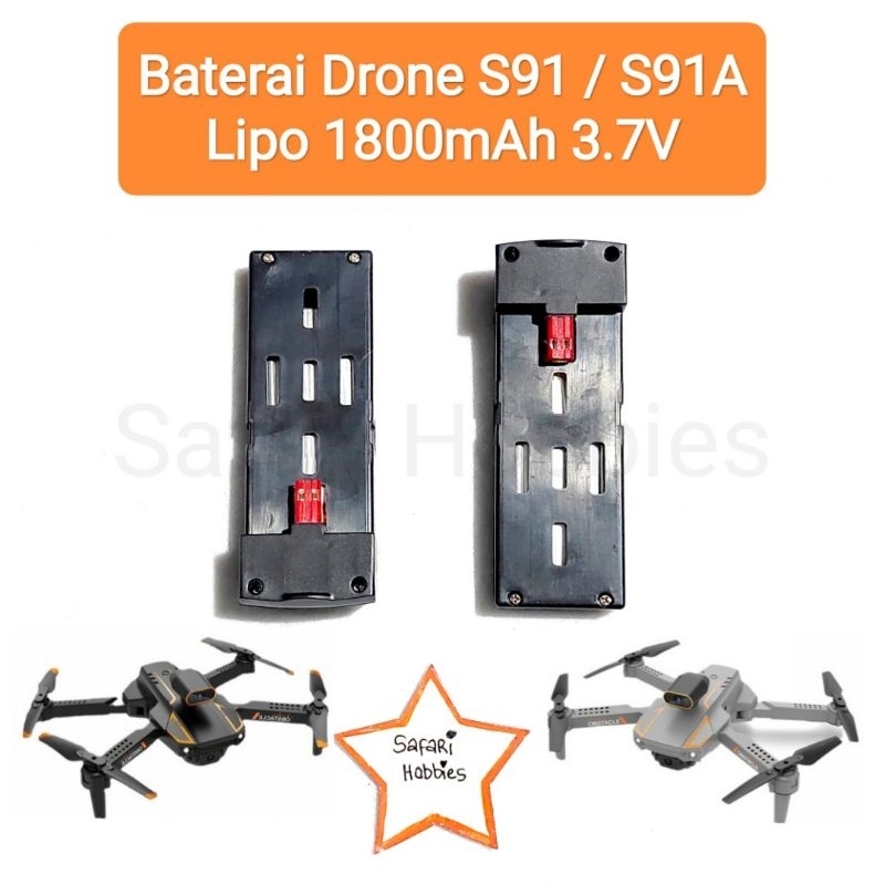 Jual Baterai Drone S91 / S91A Lipo 1800mAh 3.7V | Shopee Indonesia