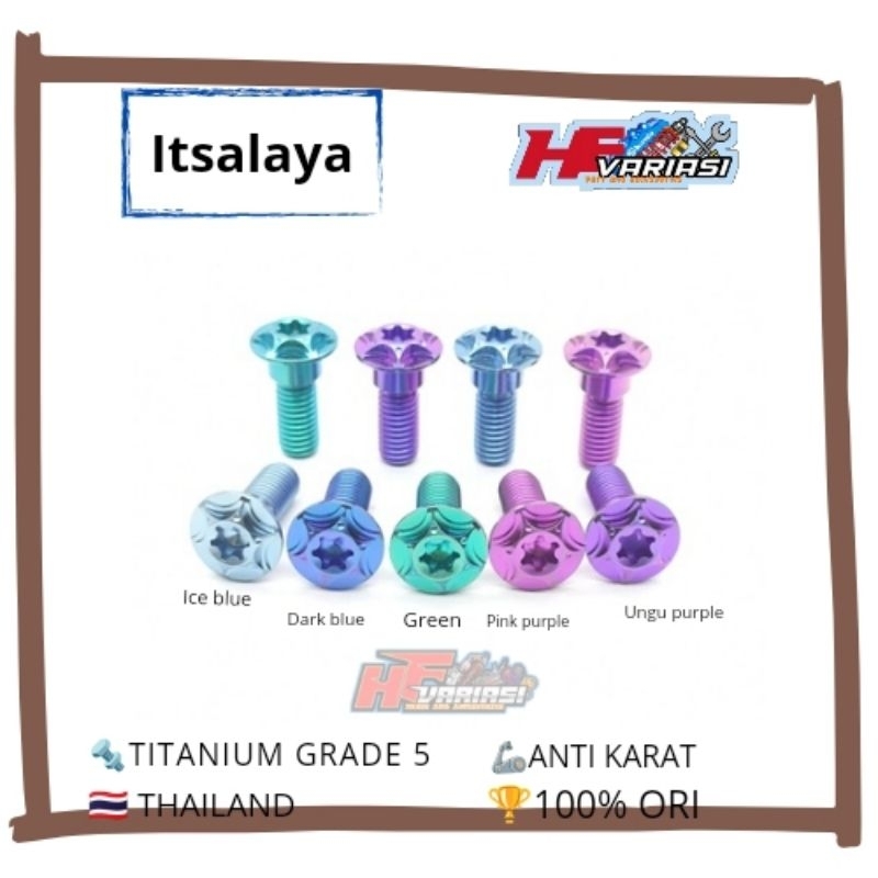Jual BAUT DISK TITANIUM PIRINGAN CAKRAM KNOK TYPE ITSALAYA MOTOR BEAT ...