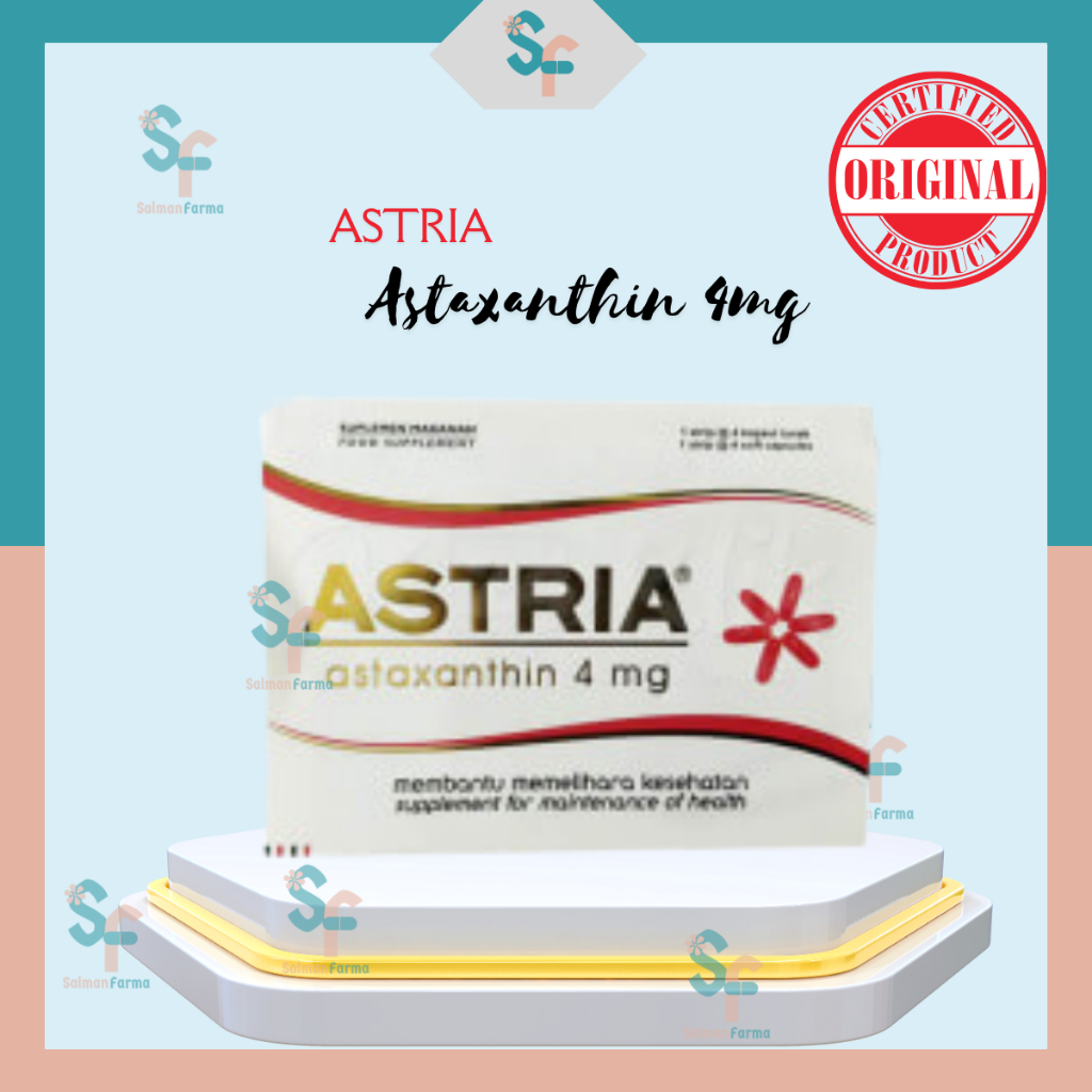 Jual Astria 4mg Astaxanthin Strip Isi 4 Kapsul | Shopee Indonesia
