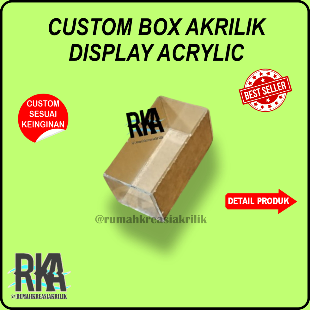 Jual CUSTOM BOX AKRILIK SESUAI KEINGINAN BISA REQUEST CUSTOM KOTAK ...