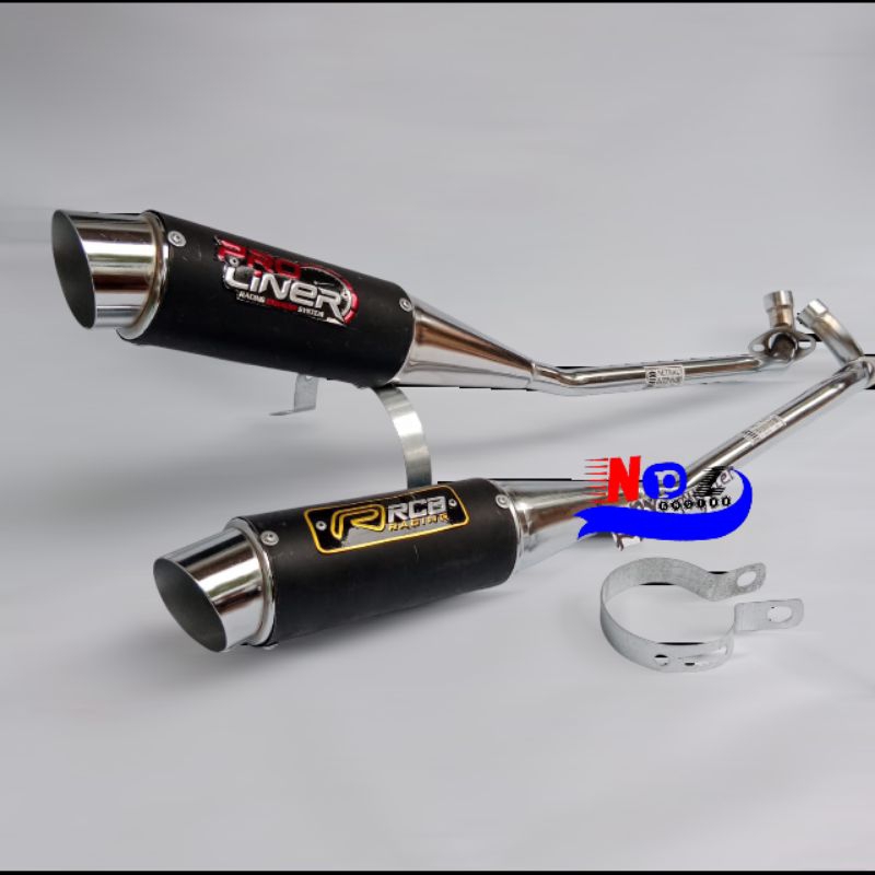 Jual knalpot racing PROLINER HITAM CROM untuk motor bebek ALL VARIAN/TYPE supra karisma jupiter ...