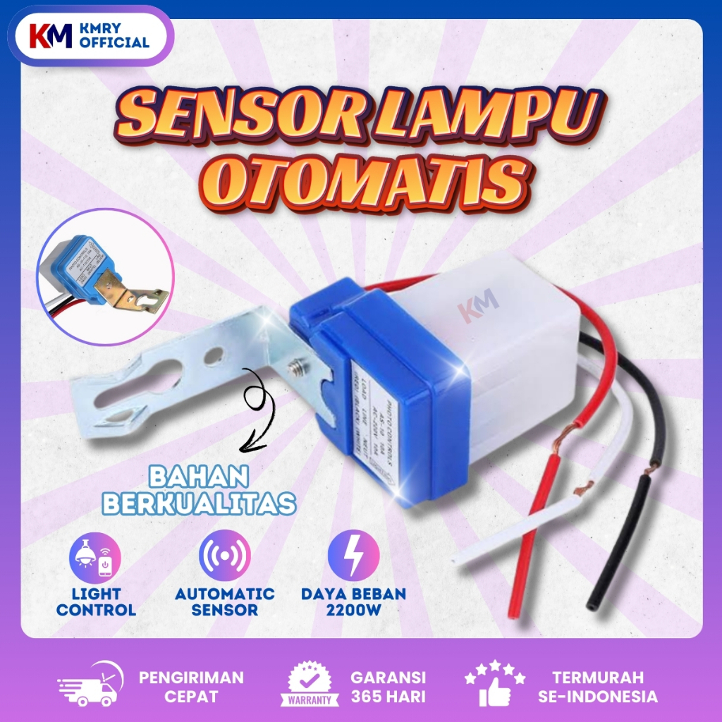 Jual KMRY Photocell AC 220V 10A Sensor Cahaya Photo Foto Cell Model ...