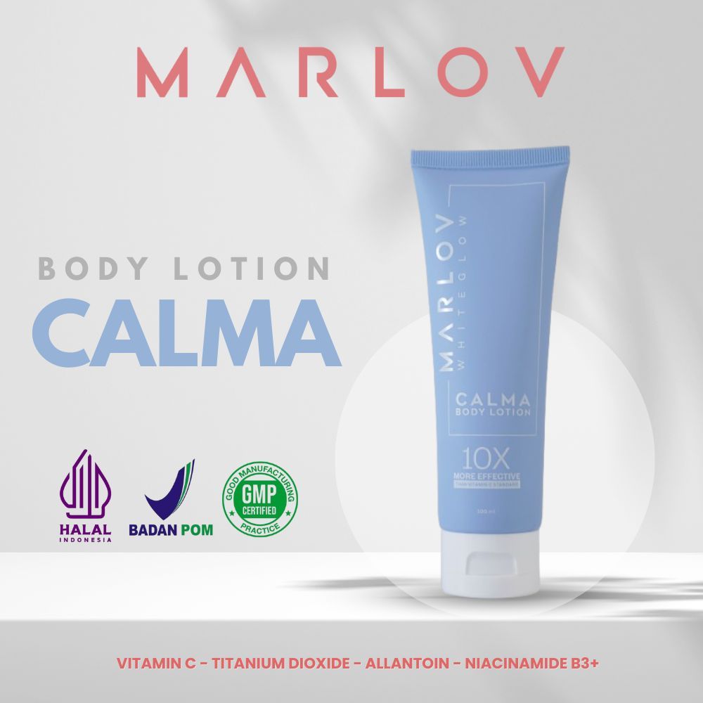 Jual MARLOV Body Lotion Whitening Glowing CALMA 100ml Niacinamide ...