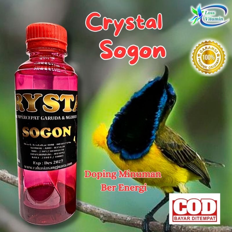 Jual Crystal Sogon Water Energy Multivitamin Doping Burung Sogon ...