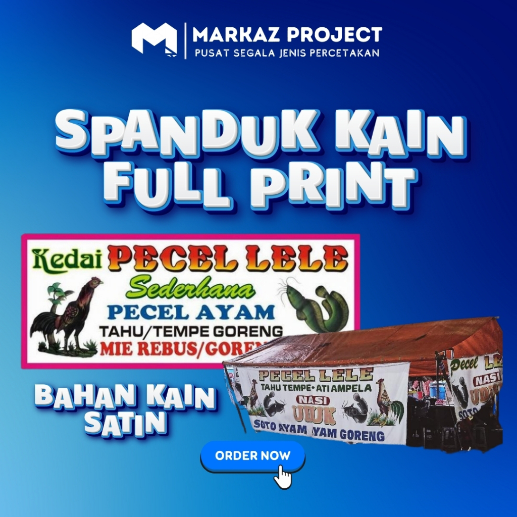 Jual SPANDUK KAIN JUALAN FULL PRINT BAHAN SATIN GLOSSY TEBAL AWET TAHAN ...