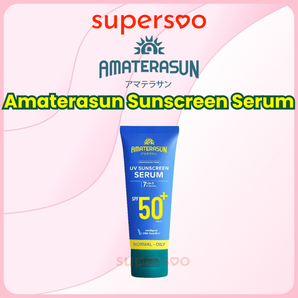 Jual AMATERASUN UV Sunscreen Serum SPF 50+ PA++ | Shopee Indonesia