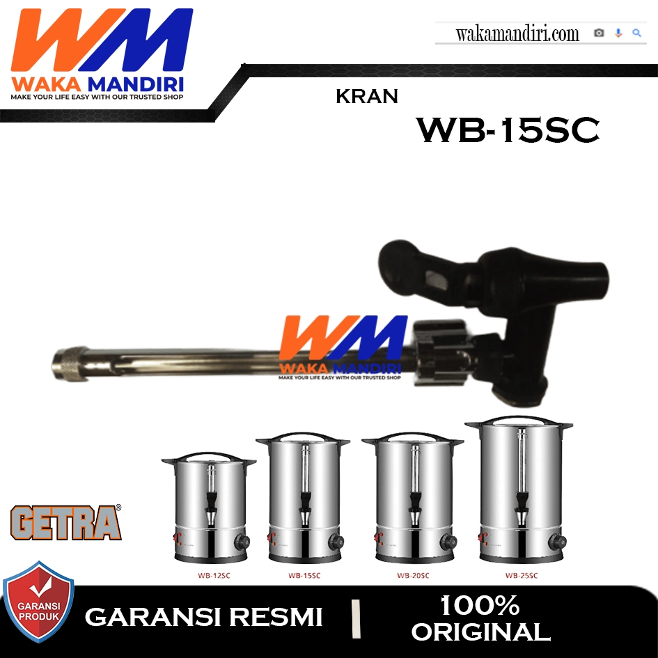 Jual Wb15 Wb-15 WB 15 sparepart kran pemanas Getra WB-15SC (ORI) | Shopee Indonesia
