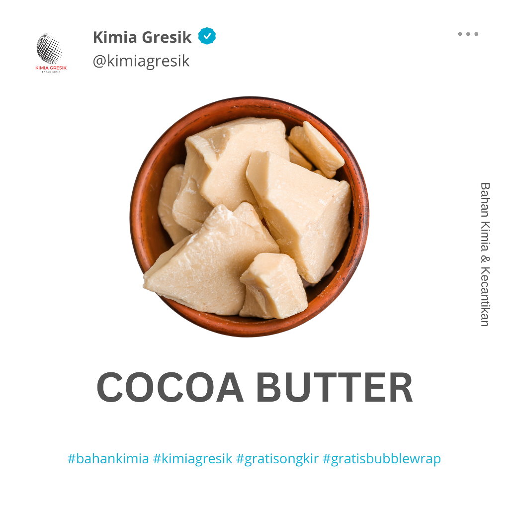Jual Cocoa Butter Food Grade 100gr Lemak Kakao Bahan Makanan Coklat ...
