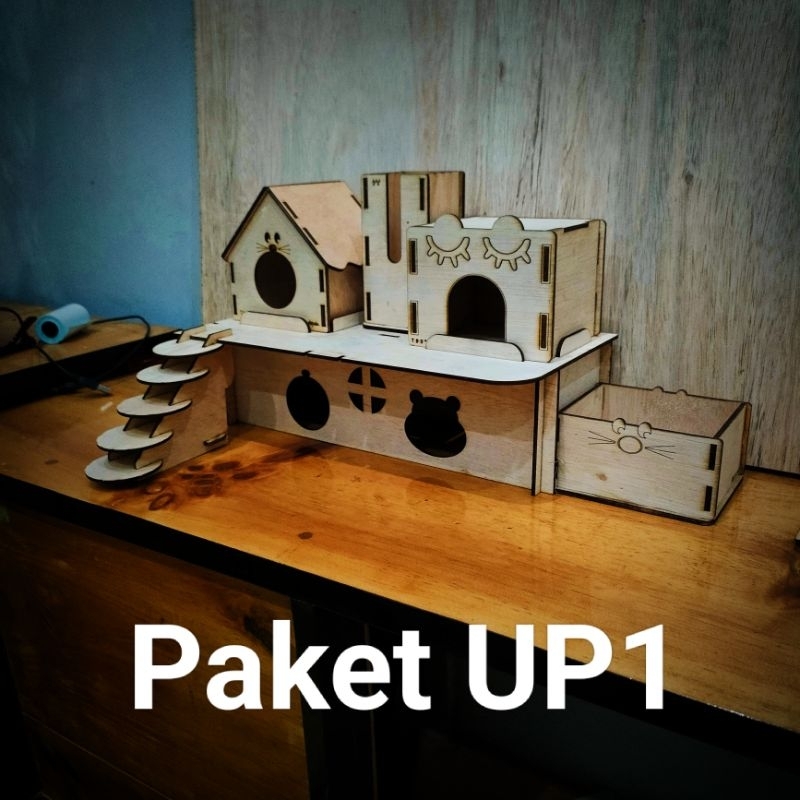Jual PAKET UP Paket Rumah Hamster Bertingkat Keluarga Besar Rumah ...