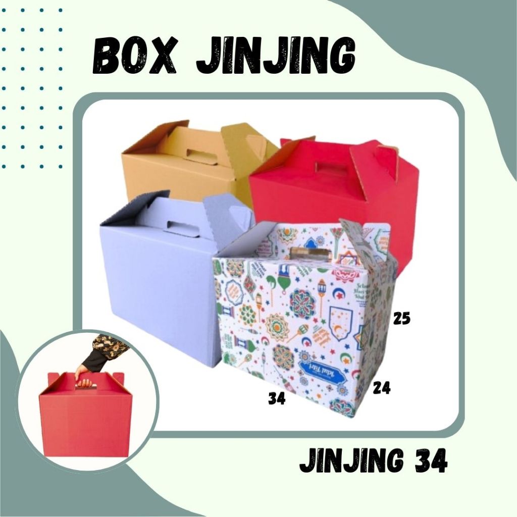 Jual Kardus Jinjing 34x24x25 Gable Box Dus Parcel Packing Buah Hampers ...