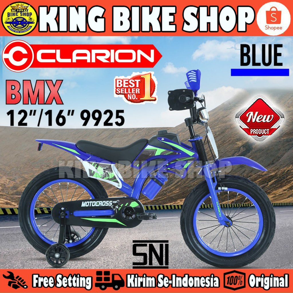 Jual Sepeda Anak Laki BMX CLARION CL 9925 TRAIL Ukuran 12 & 16 Inch ...