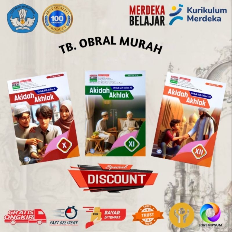 Jual BUKU SISWA AKIDAH AKHLAK KMA 450 (GOS) GLOBAL OFFSET SEJAHTERA KELAS 10, 11, 12 SMA/MA ...