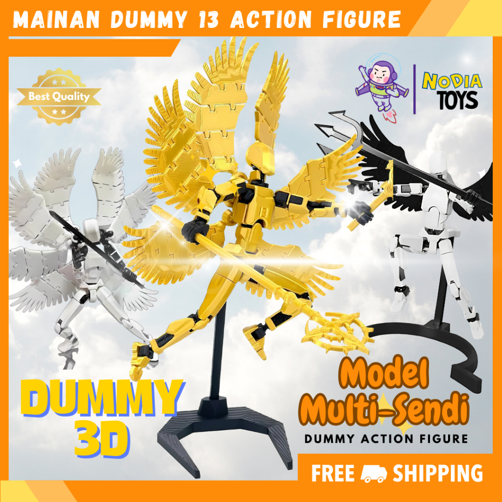 Jual Nodia Toys Mainan Dummy 13 Action Figure | Mainan Robot Lucky 3D ...