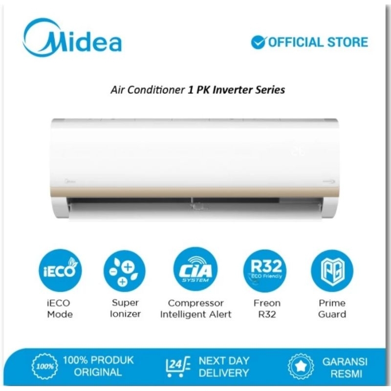 Jual AC MIDEA INVERTER 1 PK MSIAF-09CRDN2 AC INVERTER MIDEA 1PK MSIAF 09CRDN2 | Shopee Indonesia