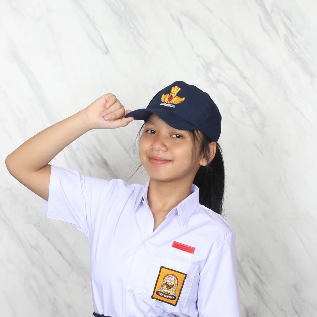 Jual Topi seragam sekolah smp biru rel | Shopee Indonesia