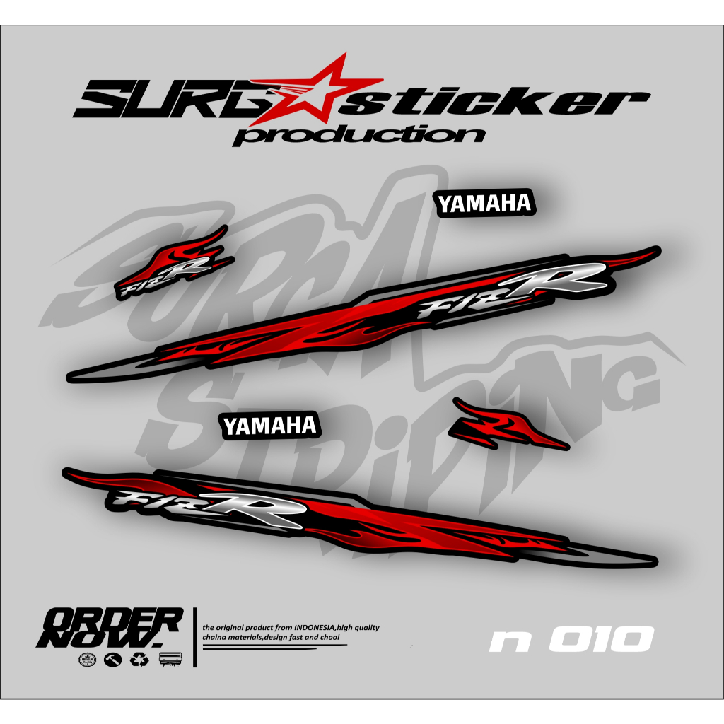 Jual Sticker Striping fiz r f1z r tema simple kekinian hologram, vinyil ...