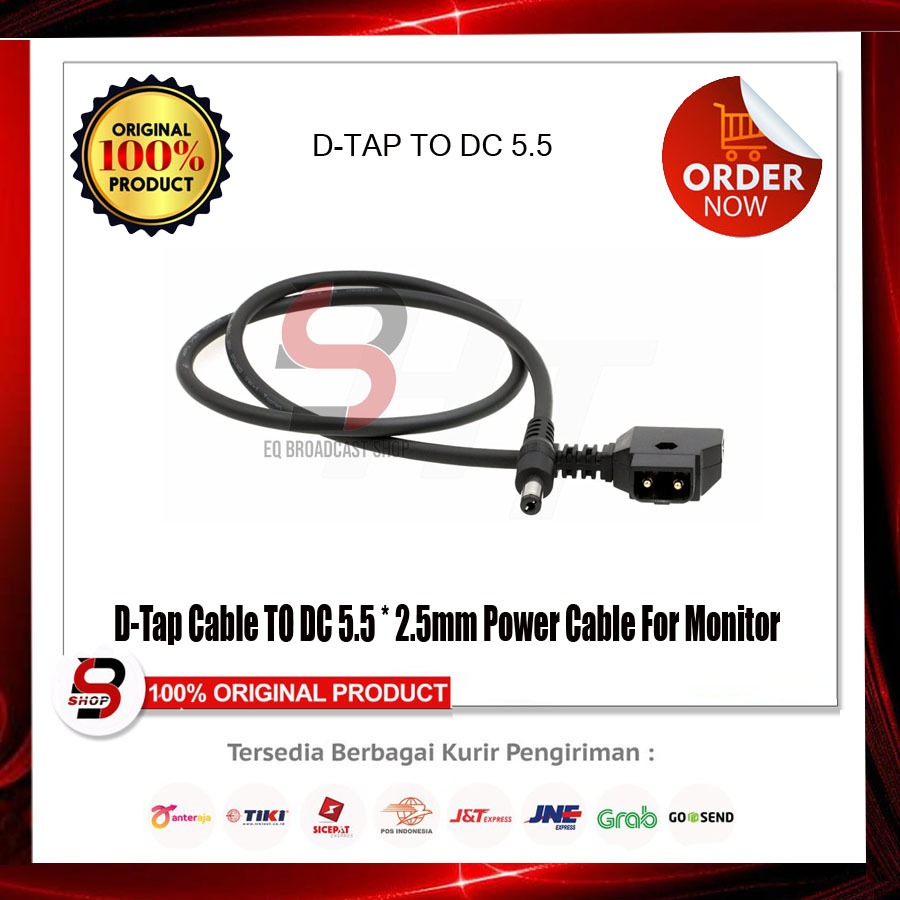 Jual Power Cable D-tap to DC 5.5 * 2.5mm Power Cable for Monitor ...