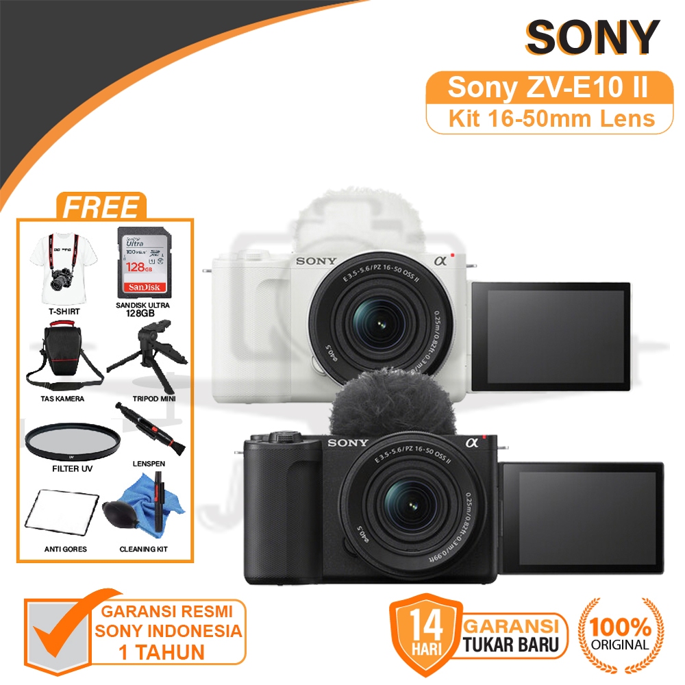 Jual Sony ZV-E10 II Kit 16-50mm Mirrorless Camera Sony ZVE10 ZVE 10 ...