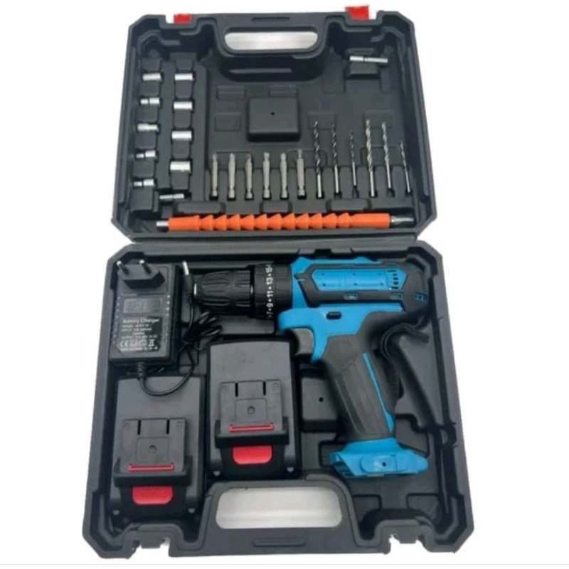 Jual TERMURAH!! MESIN BOR BATERAI 12 Volt SHINING LITHIUM BOR CORDLESS ...