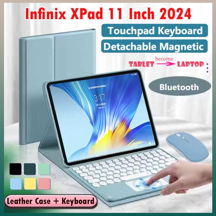 Jual Infinix Xpad X Pad 2024 11 Inch BOOK COVER MAGNETIC SLIM KEYBOARD ...