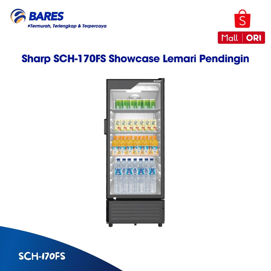Jual Sharp SCH-170FS Showcase Lemari Pendingin Kapasitas 150 Liter ...